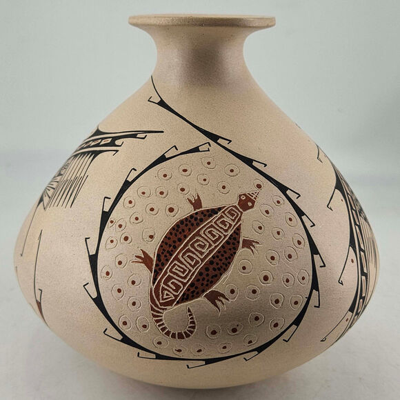 Artisan | Accents | Mata Ortiz Pottery Vase Hand Thrown And Painted By ...